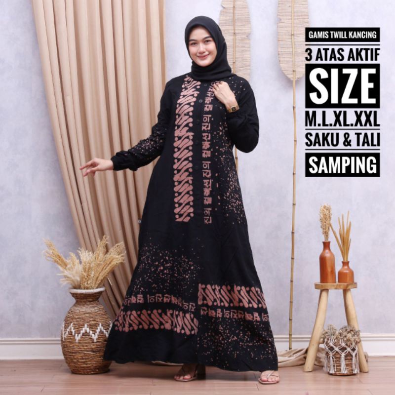 Twill GAMIS, ABSTRACT GAMIS, RAINBOW GAMIS, NIGHT GAMIS | Shopee ...