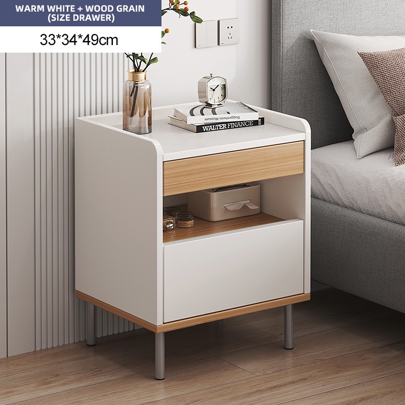Sanxun Bedside Table Side Table Bedroom Small Mini Cabinet with Drawer ...