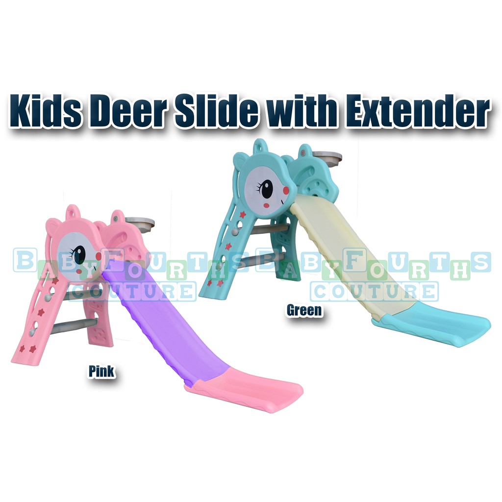 Baby Fourths Deer 2 In 1 Indoor Outdoor/ Foldable Slide for Kids With ...