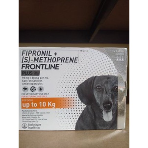Frontline Plus Tick and Flea Drops for Small Breed Dogs up to 10kg(3 ...