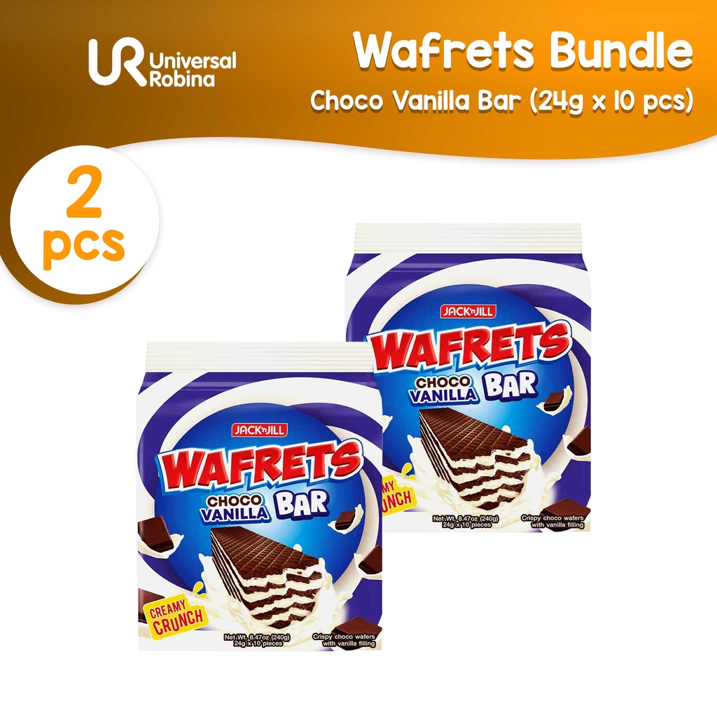 2 x Wafrets Choco Vanilla Bar (24g x 10) | Shopee Philippines