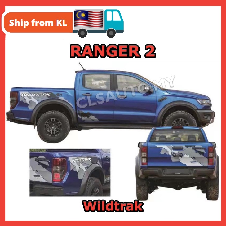 FORD RANGER Sticker Body Car Side Lining Decal 12 Designs Raptor ...