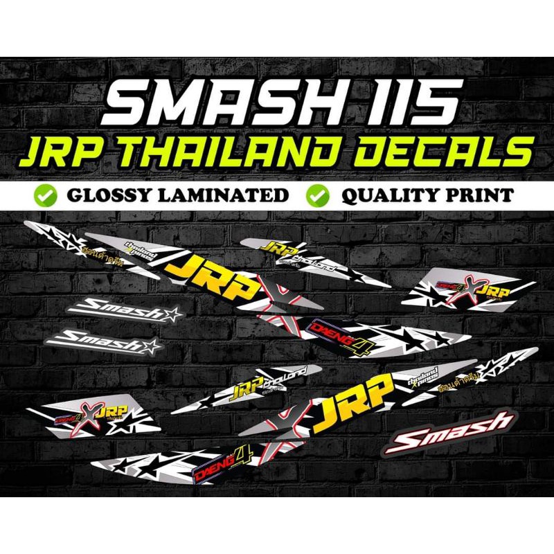 Smash 115 JRP Daeng Decals Sticker | Shopee Philippines