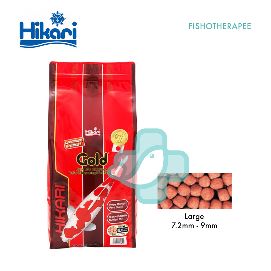 Hikari Gold 5kg Large Japanese Koi Fish Food Floating Pellet Makanan ...