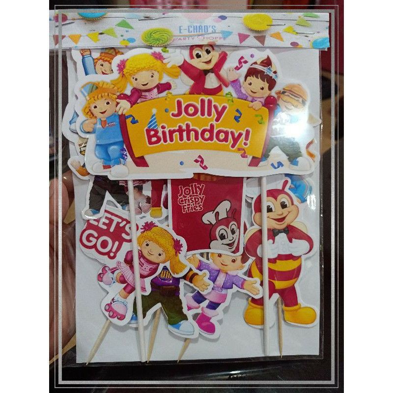 JOLLIBEE Theme Cake Topper | Shopee Philippines