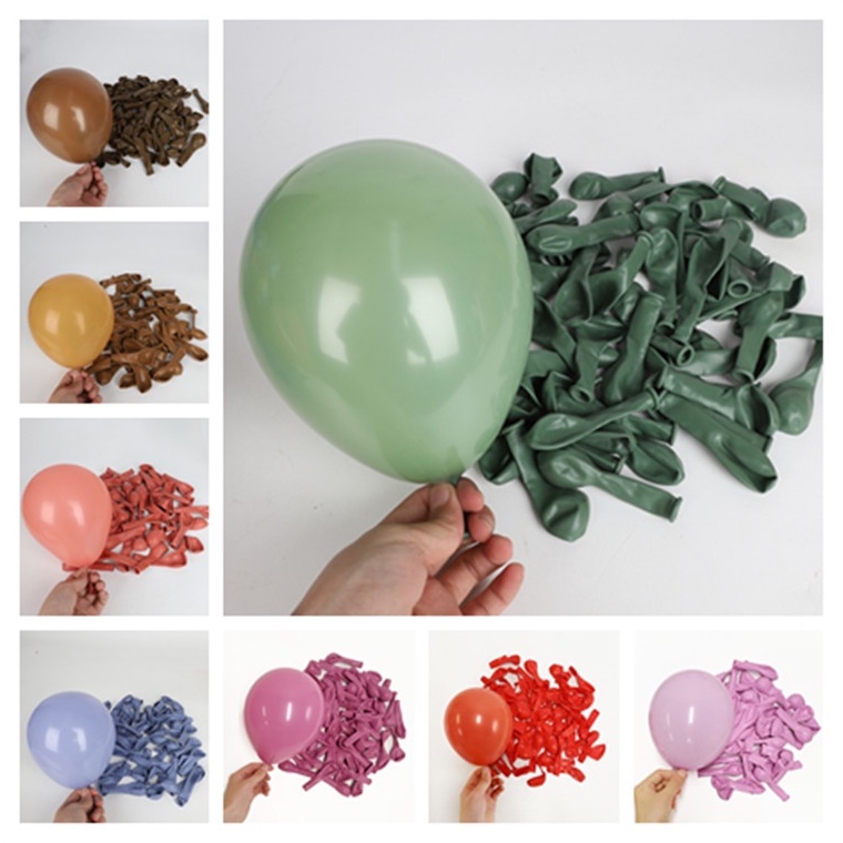 10pcs Retro Latex Balloons Vintage Color Latex Balloons Vintage Pink ...