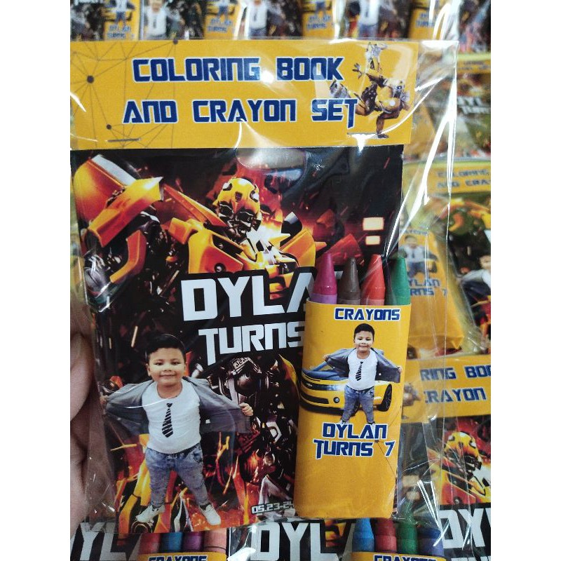15pcs. Bumblebee Transformer Coloring books with crayons | Shopee ...