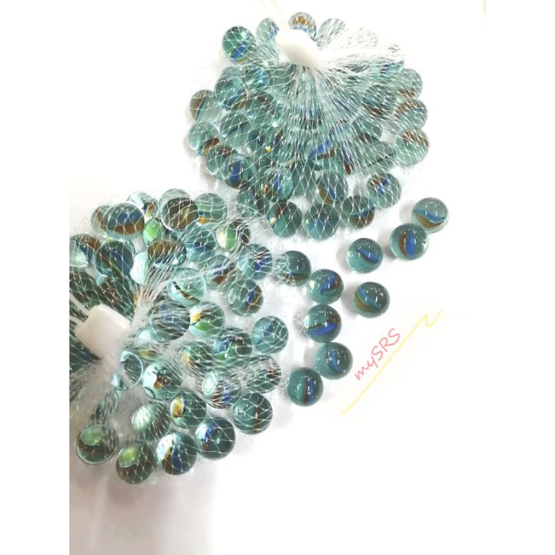 Glass MARBLES, GULI GLASS, GULI CONGKAK (240g per packet, around 45pcs ...