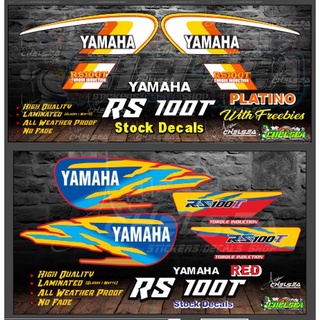 Yamaha RS 100T Stock Decals / Stickers with freebies sticker | Shopee ...