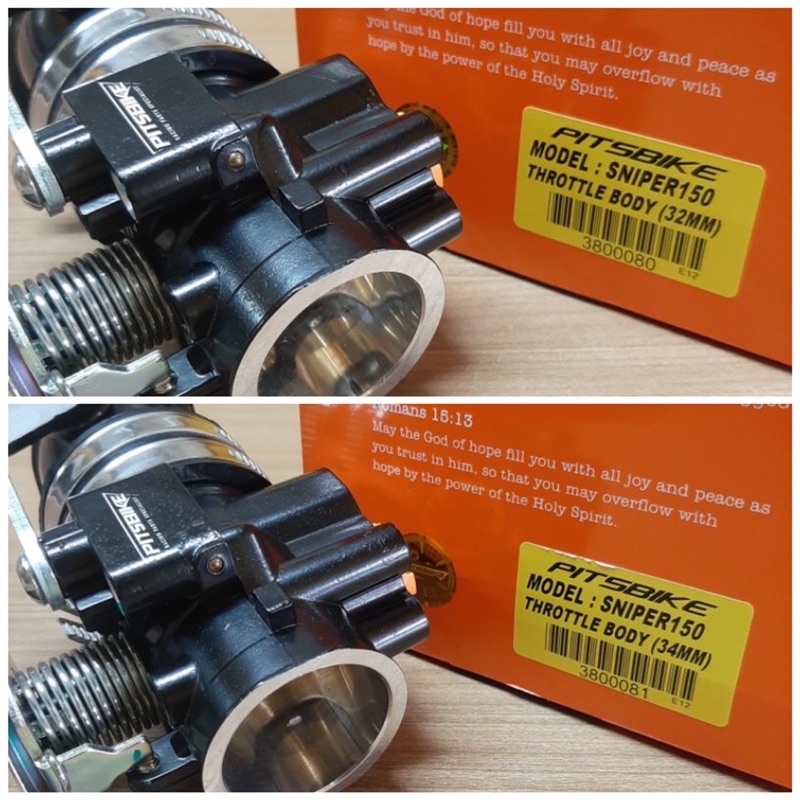 Pitsbike Racing Throttle Body Single Injector ready Sniper150 LC150 ...