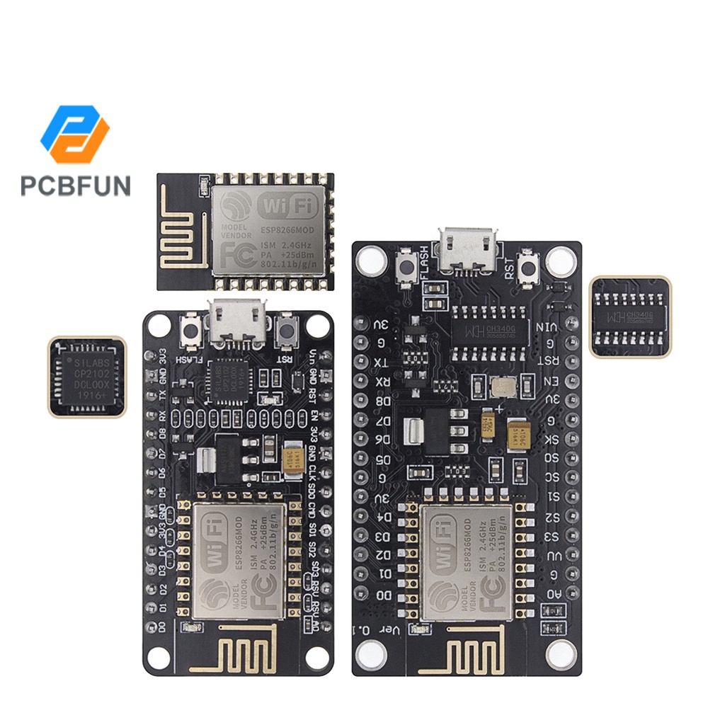 Pcbfun CH340/CP2102/CH9102X Nodemcu V3 V2 Lua Wifi Wireless Module Iot ...
