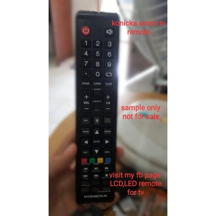 konicka smart tv remote,100% na gagana sa tv mo | Shopee Philippines