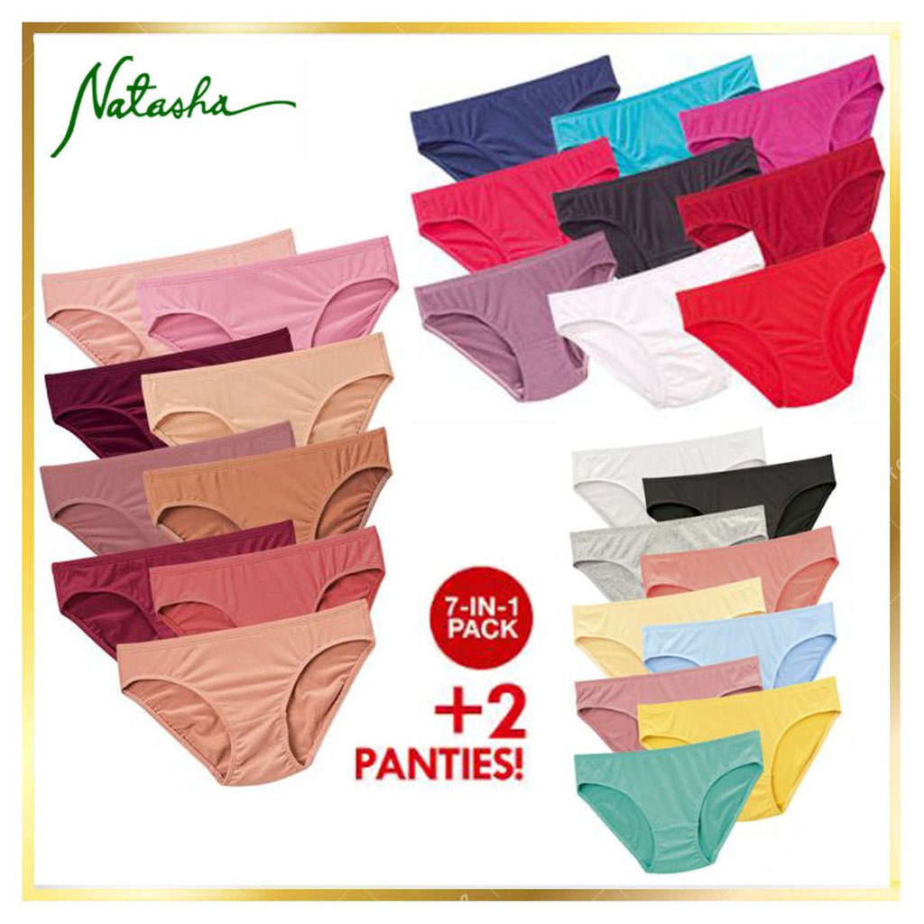 Natasha Shape 7-in-1 Women's Ladies' Plain Panties Panty Pack - Erich ...