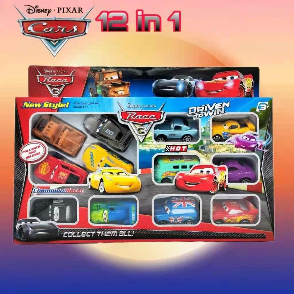 12pcs Toy Car Set Kid Toy Alloy Metal Racing Car Model Boy Children ...