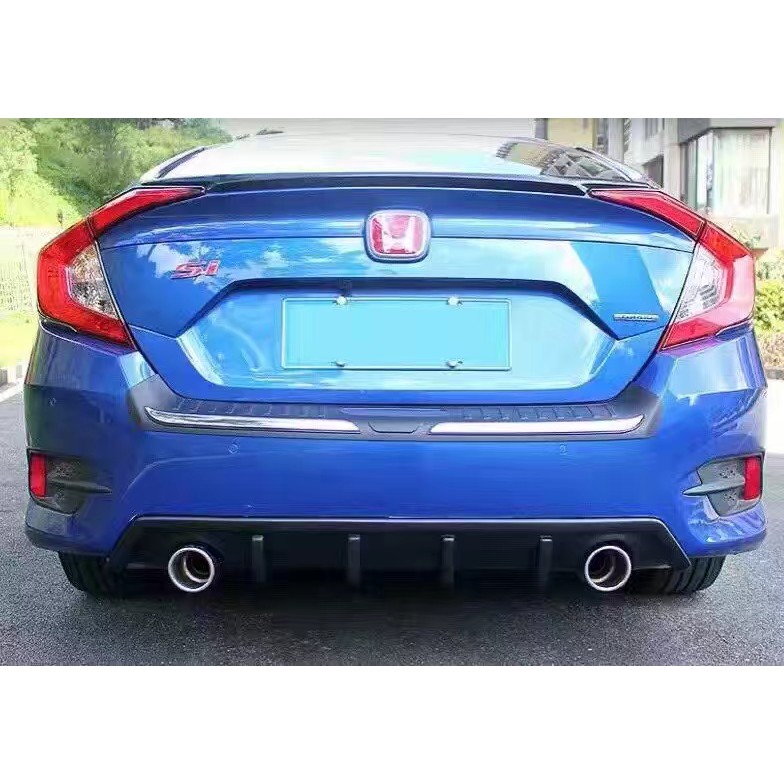 HONDA CIVIC FC REAR DIFFUSER WITH 2 HOLE ( Carbon ) 2016-2021 | Shopee ...