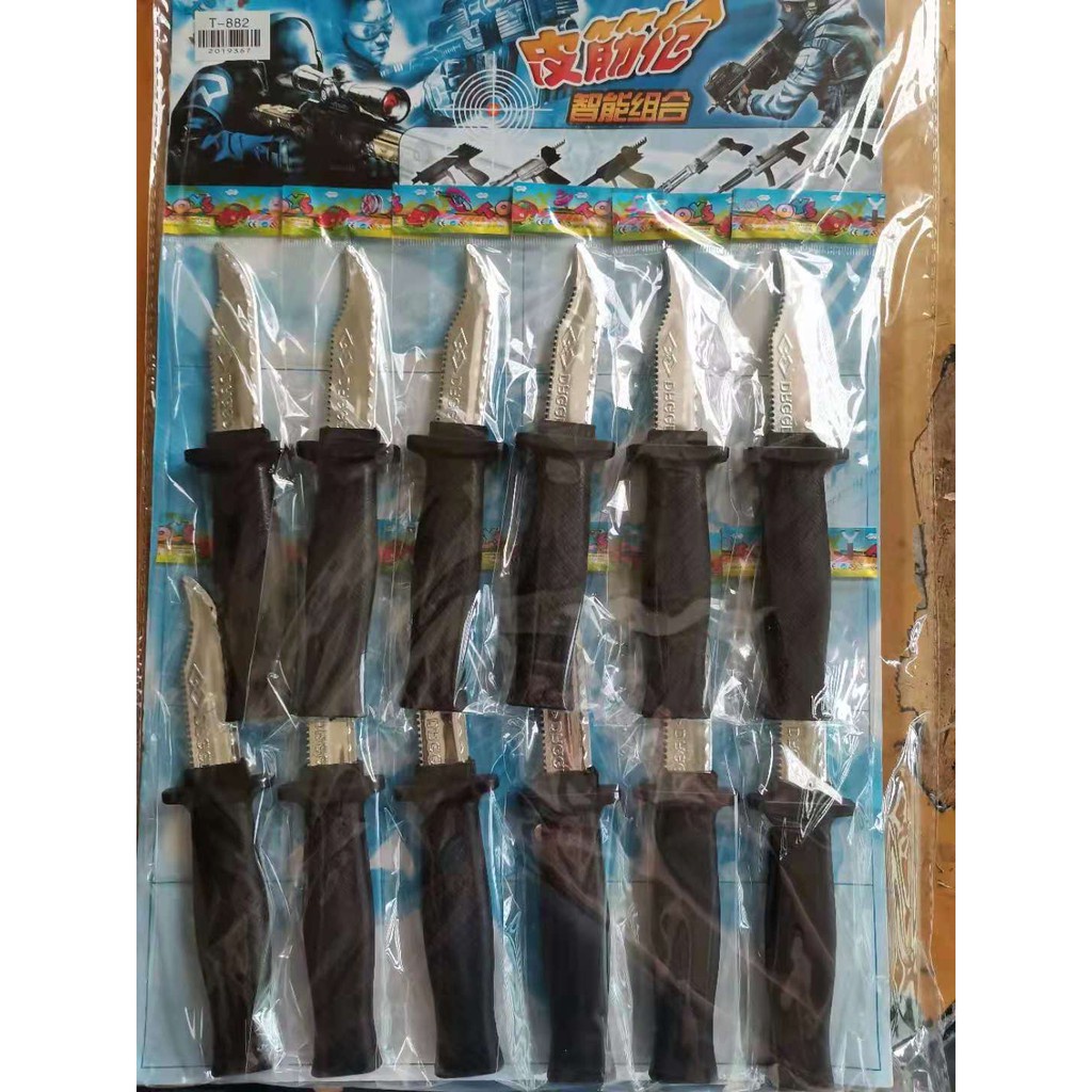 [Wholesale]12pcs Prank knife magic props magic knife 18cm | Shopee ...