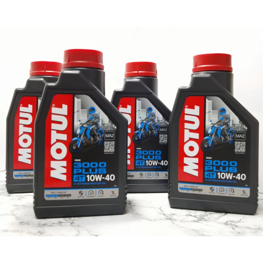 Motul 3000 PLUS 10W40 4T HC - TECH MOTOR Oil (1Liter) | Shopee Philippines
