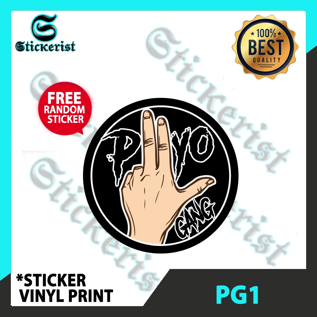 PILYO GANG LOGO STICKER DECALS | Shopee Philippines