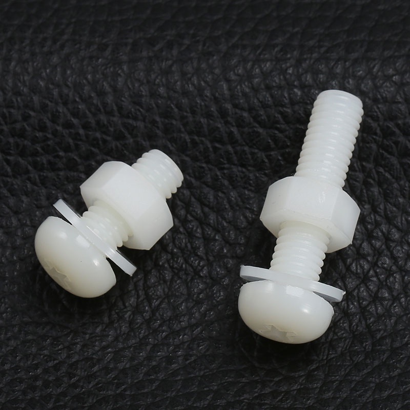 Nylon Round Head Phillips Combination Screws Plastic Disc Bolt Nuts ...