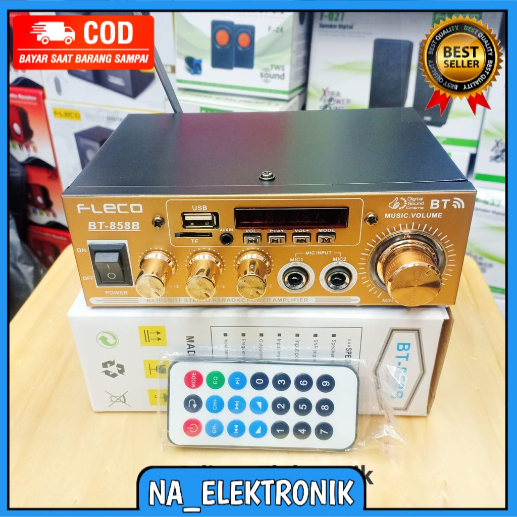 Fleco BT 858B Bluetooth Fleco BT 858B AC And DC POWER Amplifier - Fleco ...