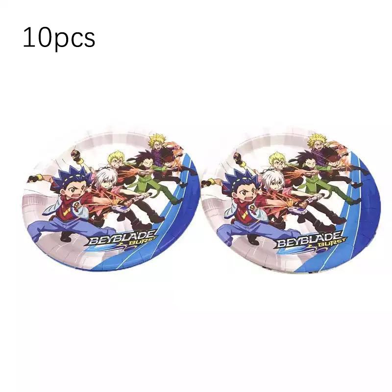 Happy Birthday Balloons Beyblade Burst Theme Party Set Decorations Boys ...