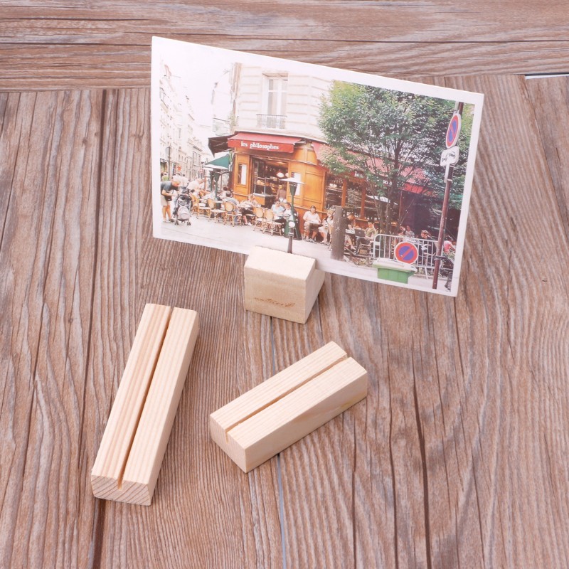 Natural Memo Clips Photo Holder Clamps Stand Card Desktop Message ...