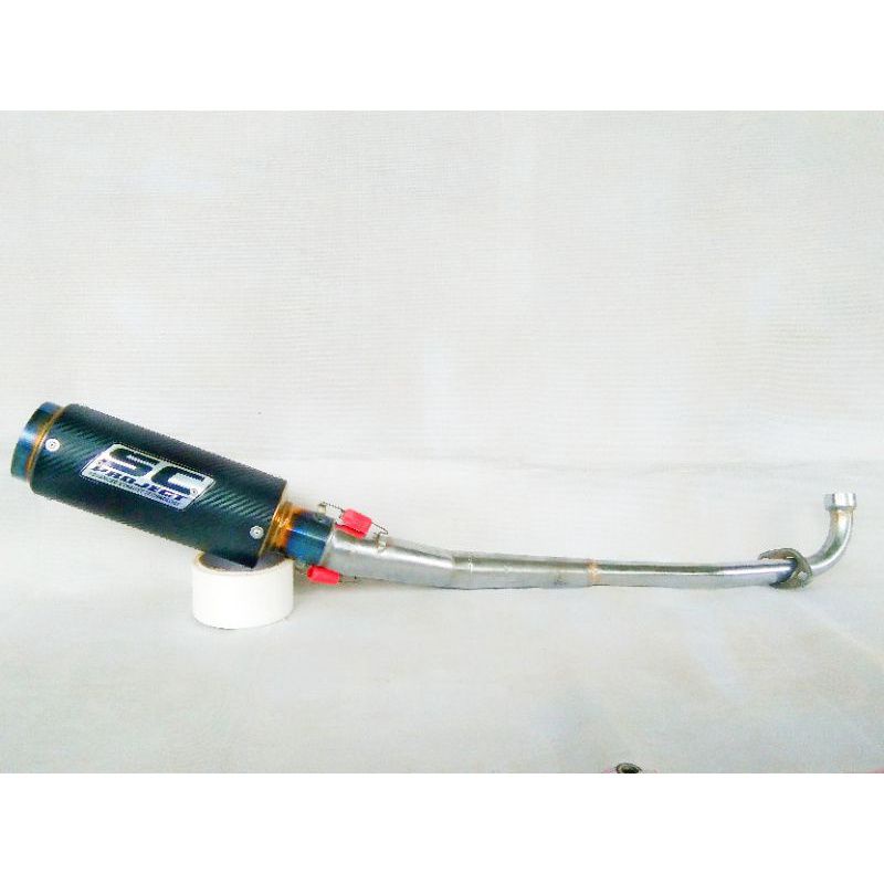 Exhaust RACING SC PROJECT Carbon BLUE Jupiter supra revo vega shogun ...