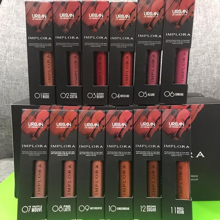 Implora Lip Cream Mate 01-12(E_FARMA) | Shopee Philippines