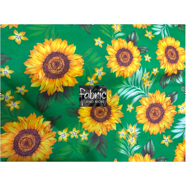 GEENA/GINA CLOTH SOLD PER YARD / SUNFLOWER DESIGN | Shopee Philippines