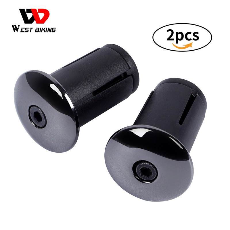 WEST BIKING 1 Pair Bicycle Grip Plugs Handle Bar End Cap Lightweight ...