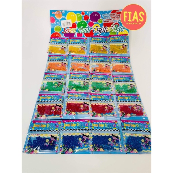 20 Pieces Seven Color Crystal Ball Growing Kisses / Orbeez Paninda ...