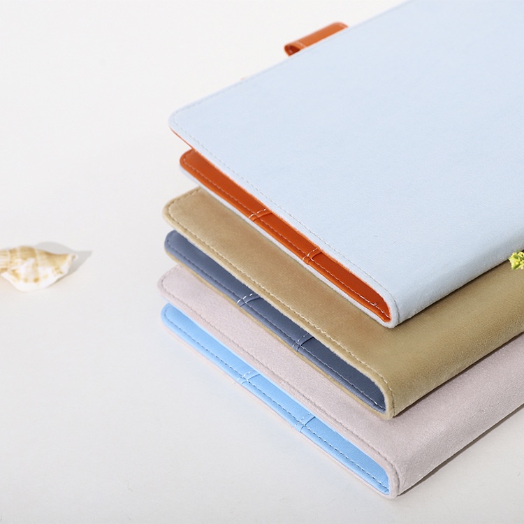 French Velvet Plain Pastel A5 A6 Journal Notebook Cover Jacket Slipcase ...
