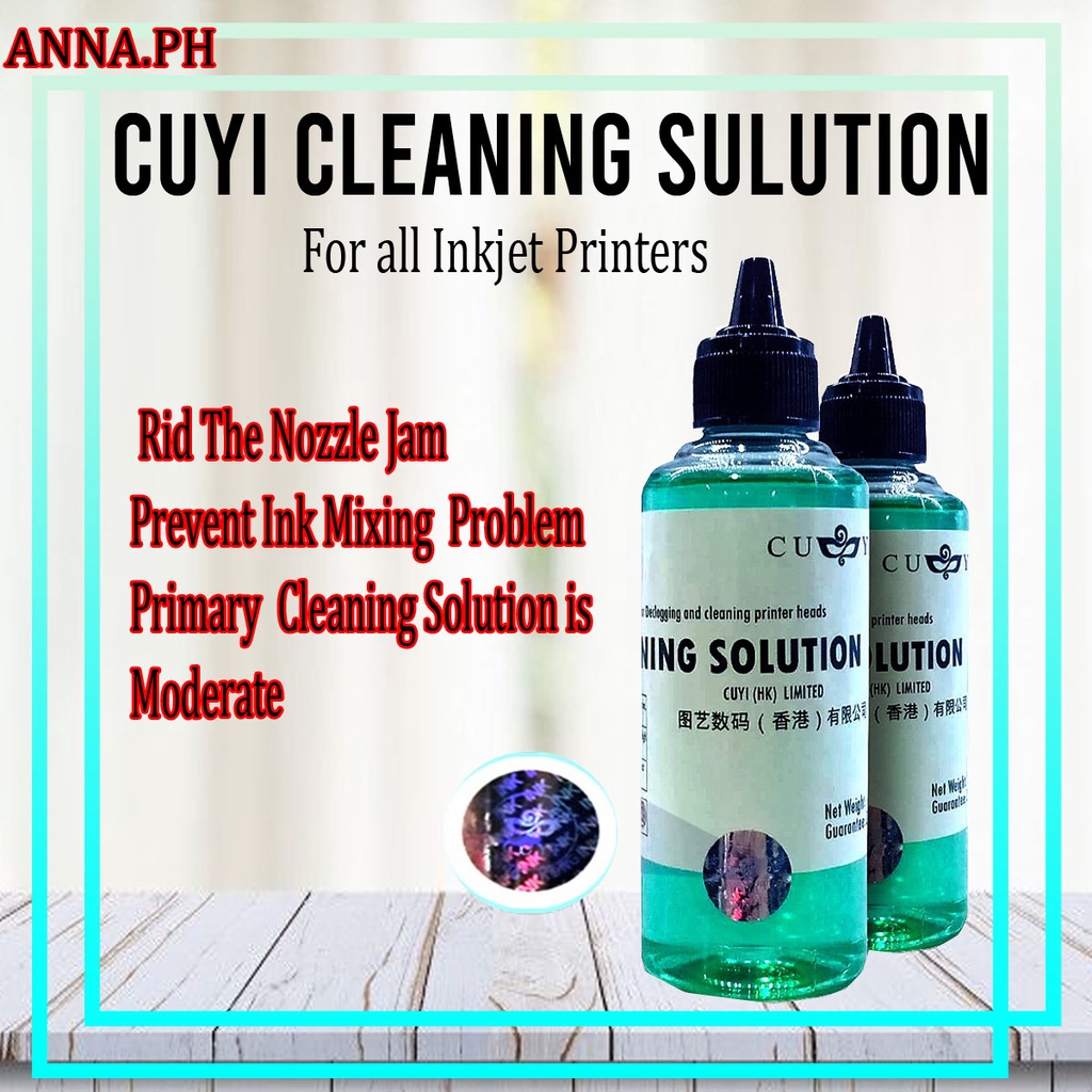 100ml CUYI Cleaning Solution for Any Brand of Inkjet Printer | Shopee ...