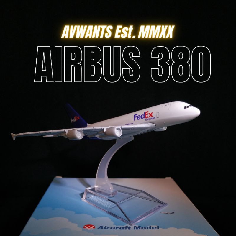 FedEX A380 Diecast Plane Model | Shopee Philippines