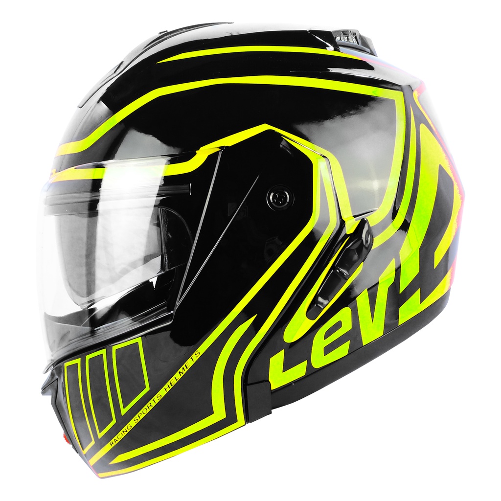 Lev3® Modular BJ-5700 Knight Motorcycle Helmet(Yellow) | Shopee Philippines