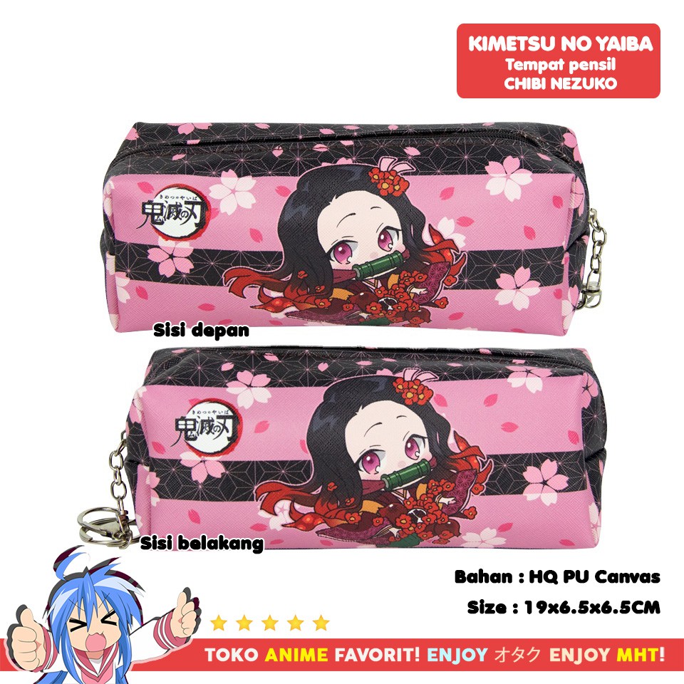 Anime Demon Slayer Kimetsu no Yaiba Nezuko Kamado Chibi Pencil Case ...