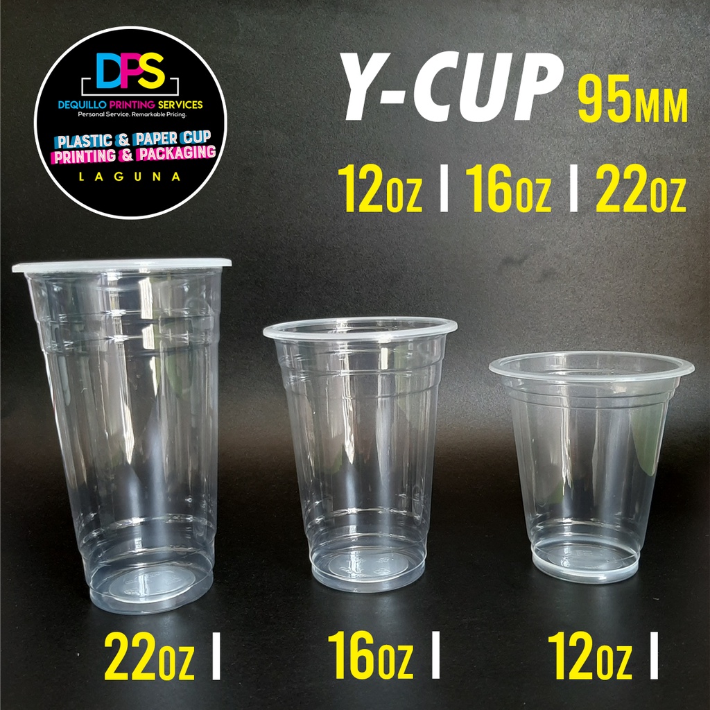 PP-Y Cup PLAIN 95mm 22oz 100/pack (Plain only) | Shopee Philippines