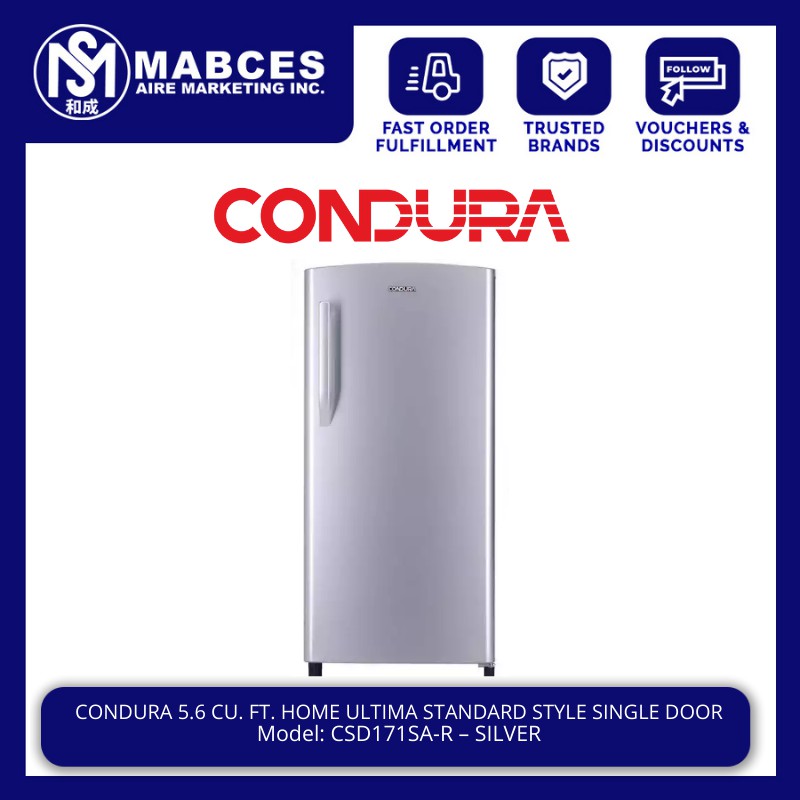 Condura 5.6 cu. ft. Home Ultima Standard Style Single Door Refrigerator ...