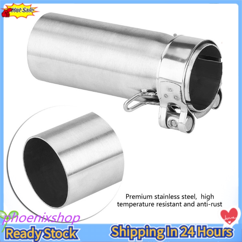 51mm Middle Link Motorcycle Exhaust Pipe Adapter Slip On Connector For