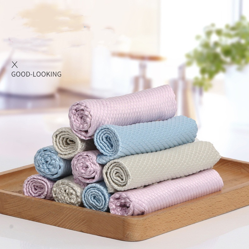 Household Kitchen Towels Reusable Dishwashing Cloth ( Basahan Random ...