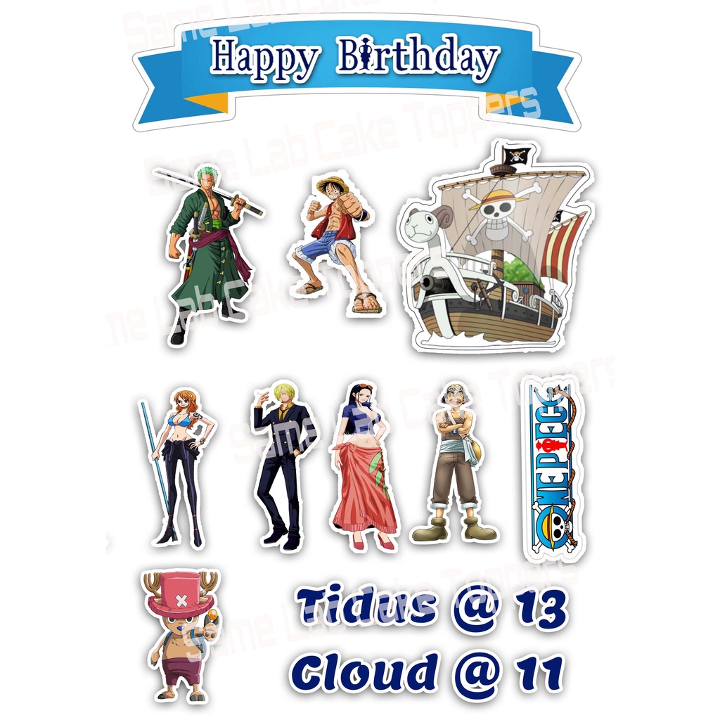 One Piece Cake Topper Shopee Philippines