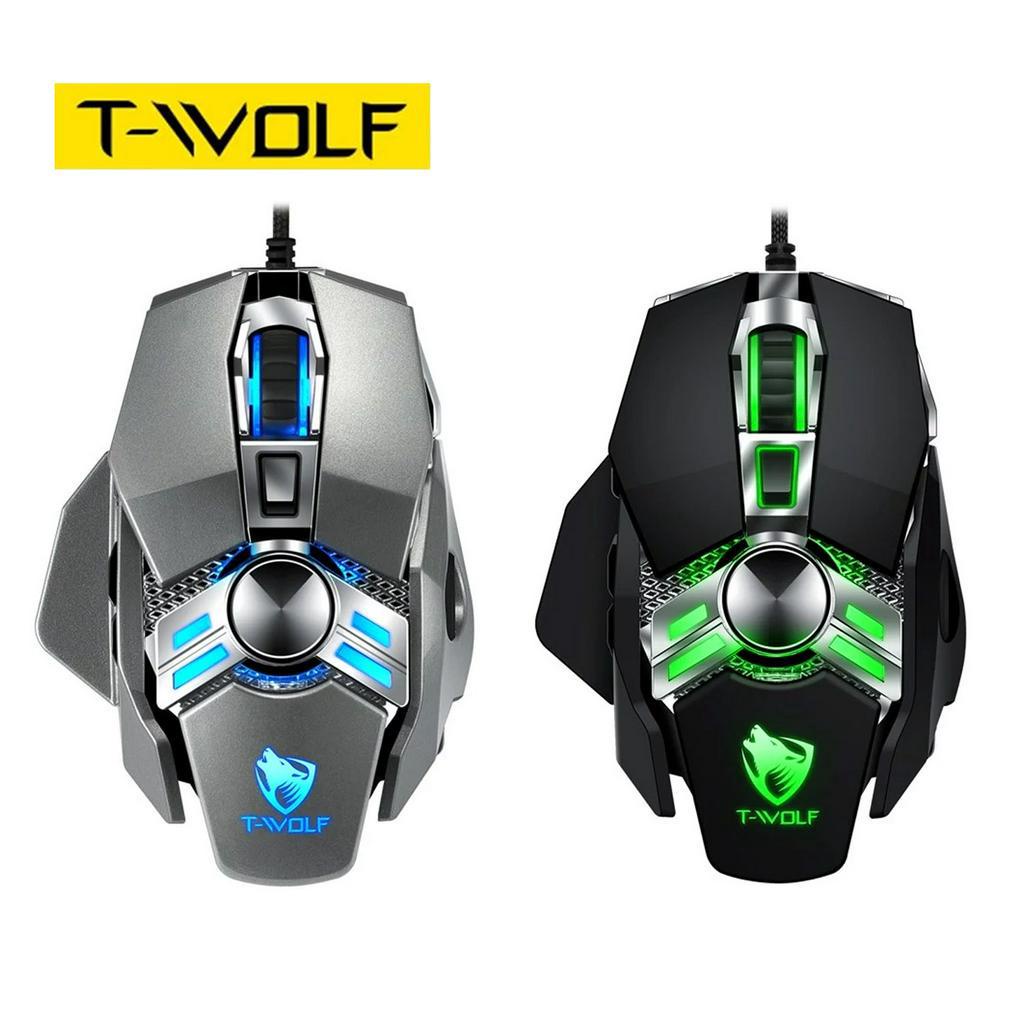 Macro Programming Mouse T-WOLF Wolf Warrior Wired Gaming Mouse V10 ...