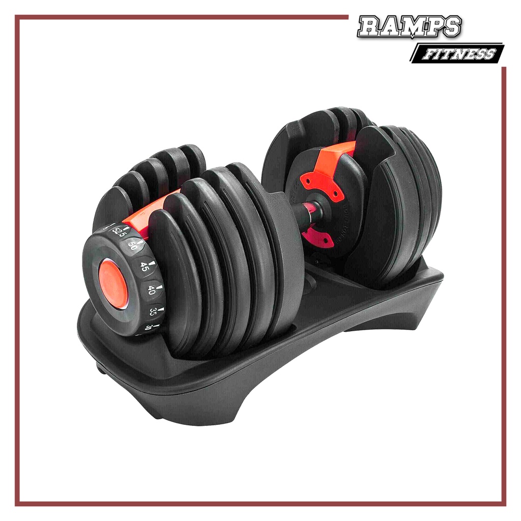 Ramp-s Fitness Adjustable Dumbbell 24KG/52.5LB Weight for Body Building ...