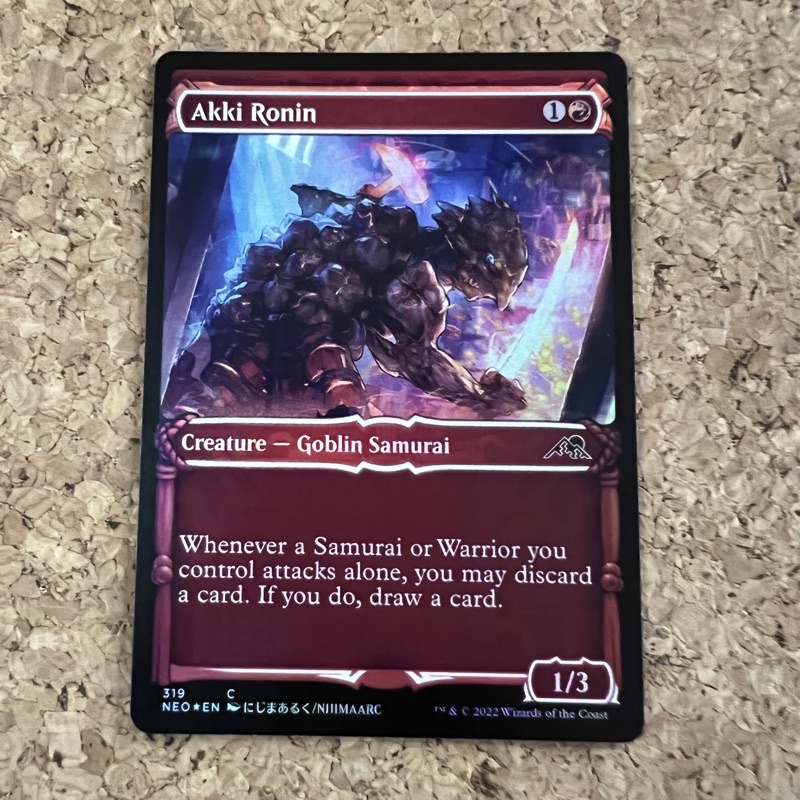 MTG AKKI RONIN (GOBLIN SAMURAI) KAMIGAWA NEON DYNASTY (RED) MAGIC THE ...