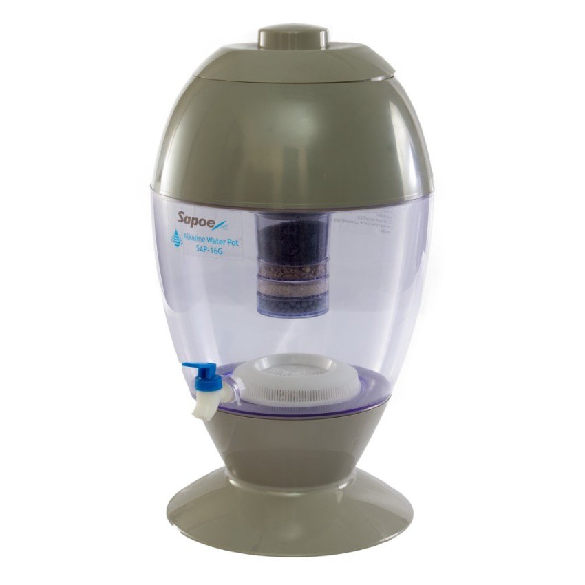 Sapoe SAP-16G Alkaline Pot (Clear with Gray) | Shopee Philippines