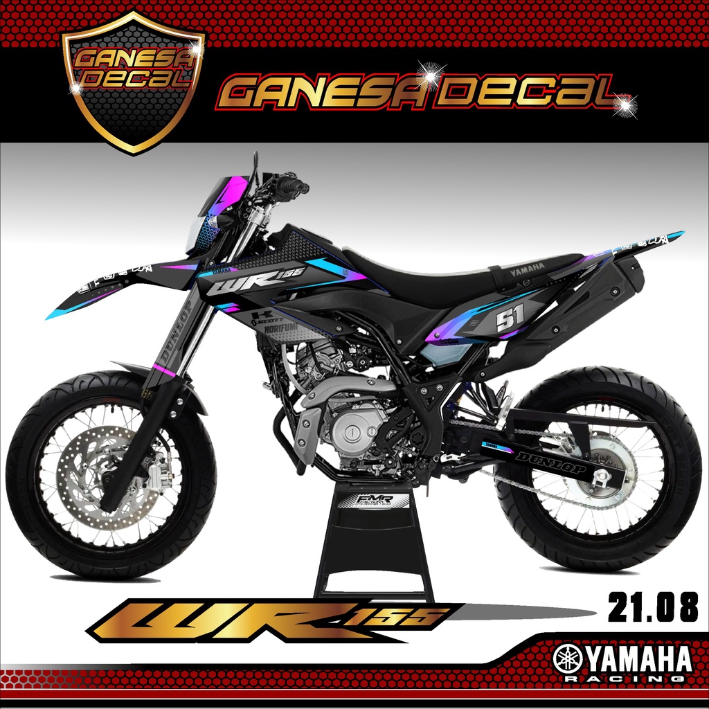 Decal Sticker Motorcycle Cross WR155 Fullbody - Dekal HOLOGRAM Sticker ...