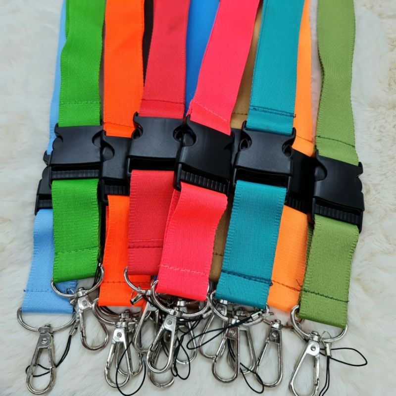extra wide plain strap id lace lanyard / plain colored id lace | Shopee ...