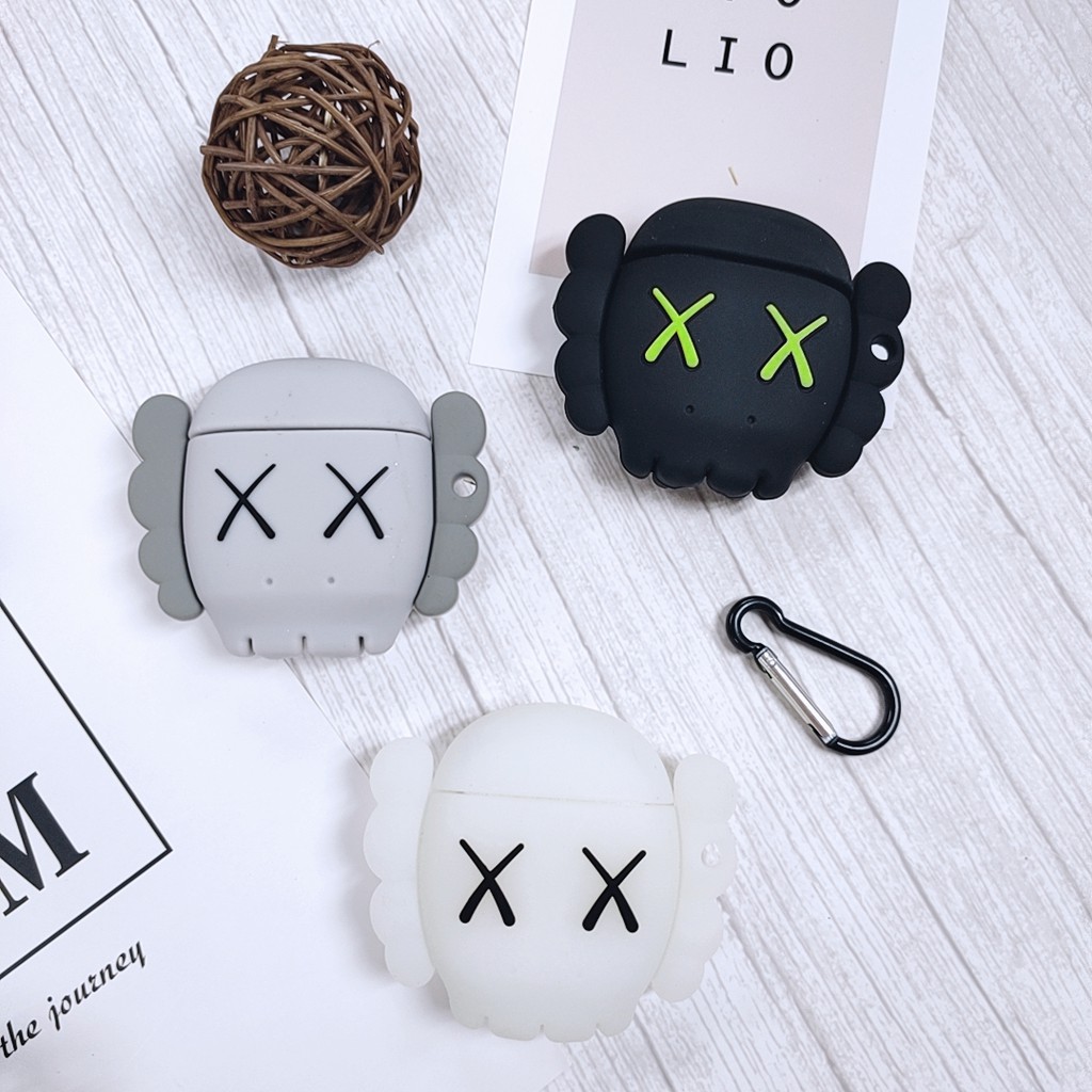 Inpods i12 i11 i9s Airpods 1 2 soft TPU Cartoon cover KAWS Fluorescence ...
