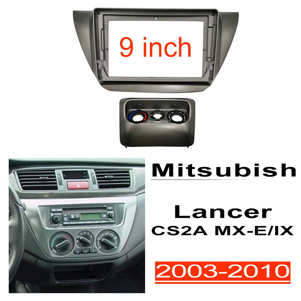 Honxun 9inch Mitsubishi Lancer 2003-2010 car stereo 2din frame panel ...