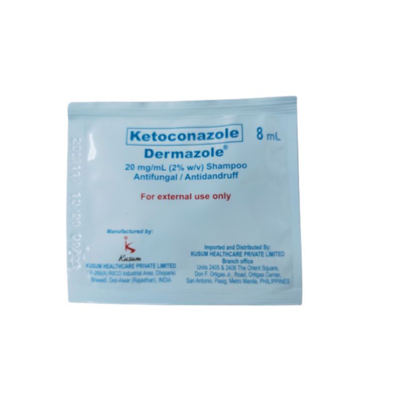 Dermazole ketoconazole antifungal/ antidandruff shampoo 8ml | Shopee ...